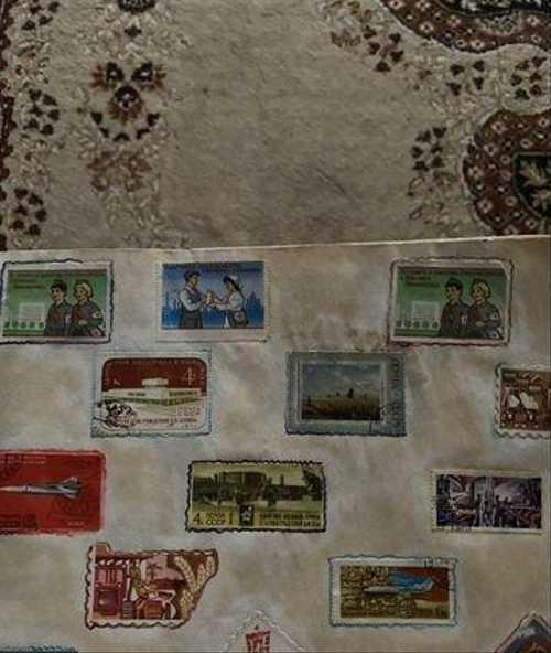Почтовые марки СССР, Польши, Чехословакии, Балгари