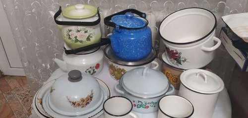 Эмалированная посуда, чайники СССР