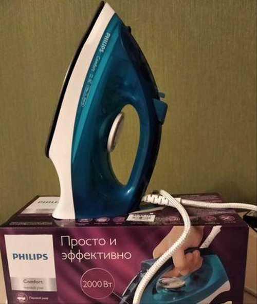 Утюг philips comfort 2000 Вт, б/у, рабочий