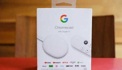 Медиаплеер Google Chromecast + Google TV 4K