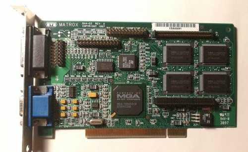 Ретро видеокарта Matrox Mystique 1164SG 4Mb PCI