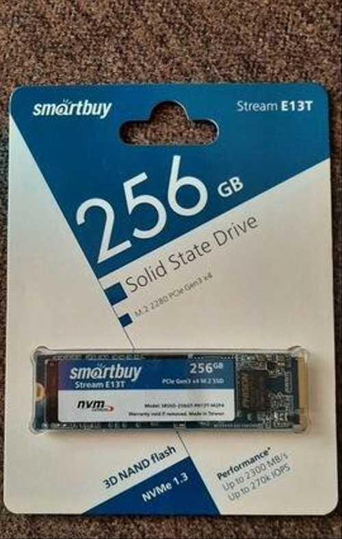SSD Smartbuy stream E13T 256 Gb
