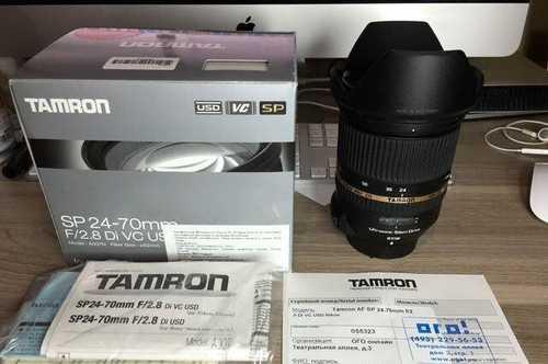 Tamron 24-70 /2.8 SP VC Di USD Nikon нов, гарантия