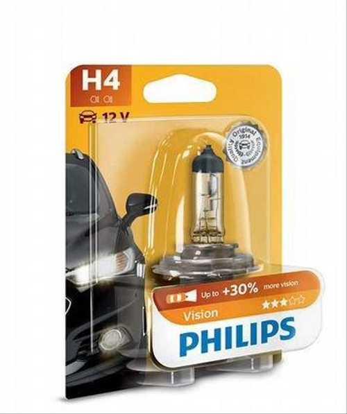 Лампа галогенная philips H4 MotoVision 12V 60/55W