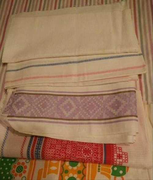 Ткань СССР на полотенца вафельные и льняные