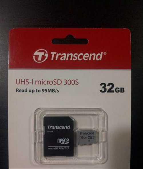 Новая флешка Transcend 32 Gb+micro SD (10шт)