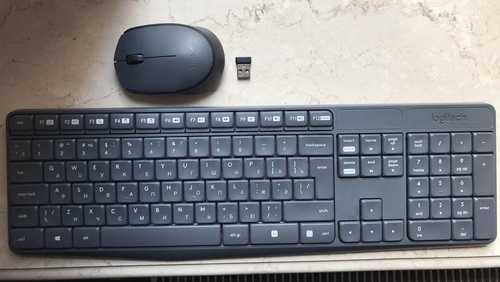 Беспроводная клавиатура и мышь Logitech