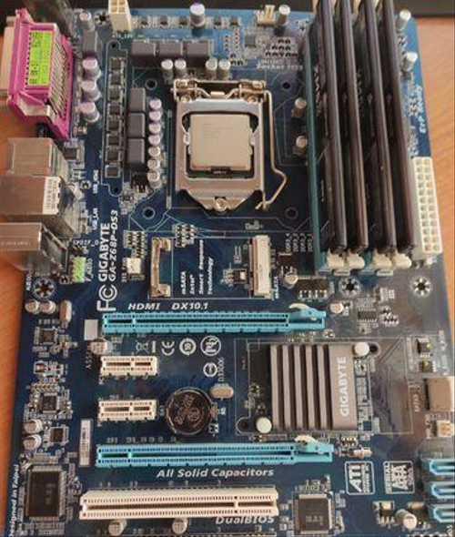 Комплект gigabyte GA-Z68P-DS3, LGA 1155 и i5 2500