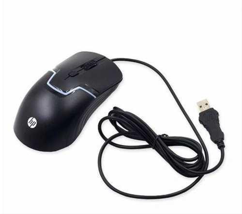 Мышь проводная HP M100, чёрный