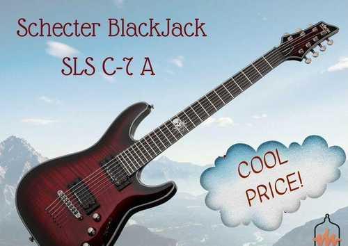 Электрогитара 7струнная Schecter BlackJack SLS C-7