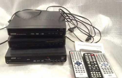 3 штуки DVD player mystery (неисправные) + 3 пульт