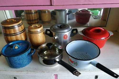 Посуда кастрюли чайники ковши кружки СССР