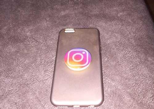 Чехол на Айфон 6/6S с попосокетом