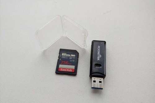 Sandisk Extreme PRO 256 + USB картридер