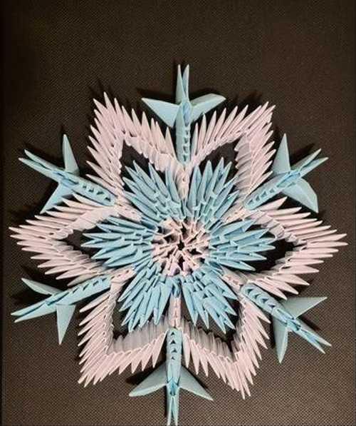 Модульное оригами "Снежинка"