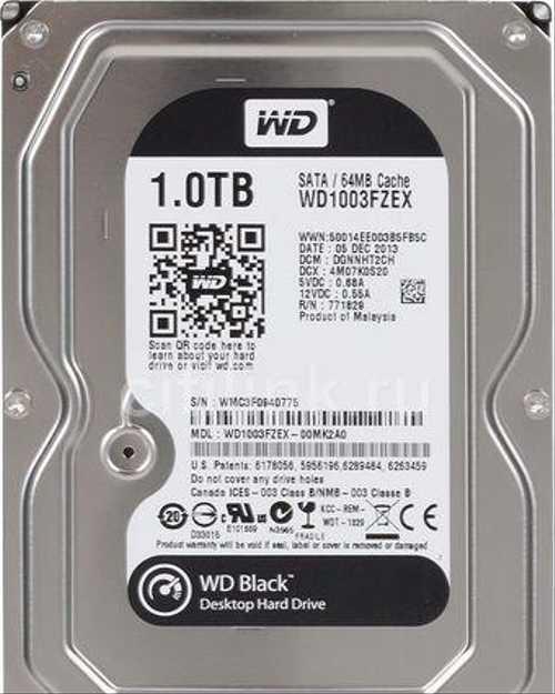 Жд Western Digital Black 1TB