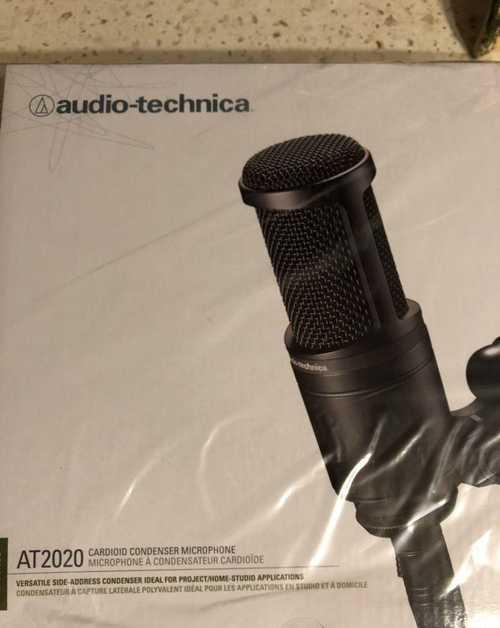 Студийный микрофон Audio-technica AT2020, новый