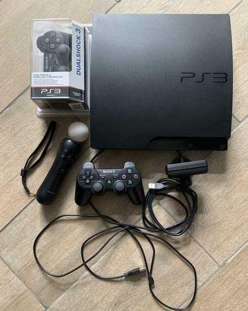 Play Station 3 Slim 160 Gb + игры