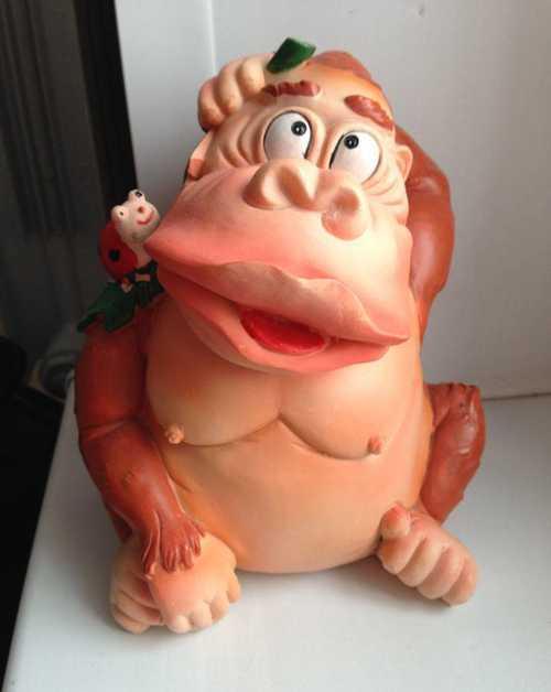 Копилка для денег обезьяна керамика