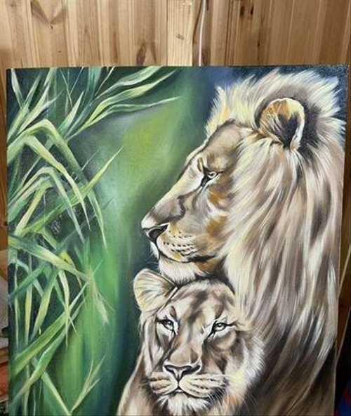 Картина «львы»