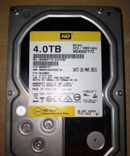 Продам жесткий диск на 4 TB WD