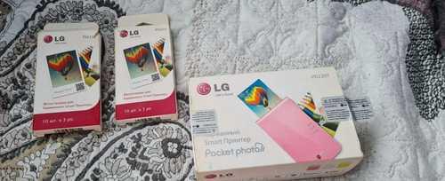 Карманный фотопринтер LG Smart pocket photo PD239T