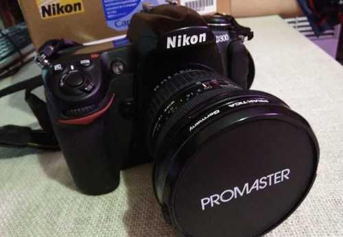Фотоаппарат Nikon D300 body+объектив Promaaster