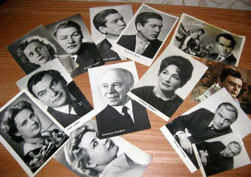 Фото советских актеров 1960г. 1961г.1963г.1969г