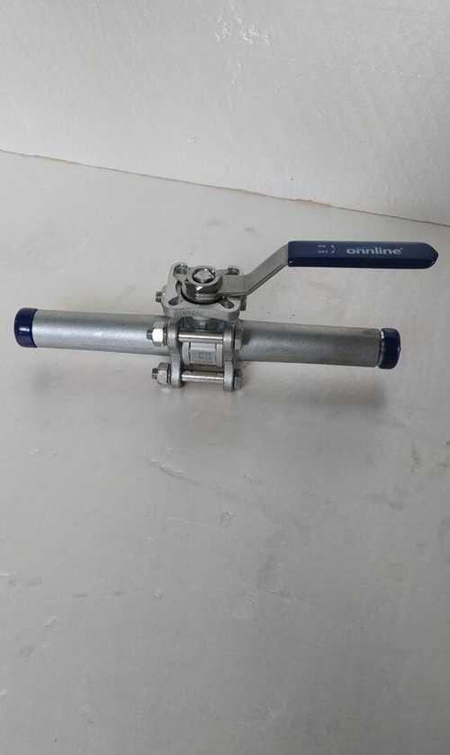 Кран Onnline шаровый нержавеющий DN 15, PN 63