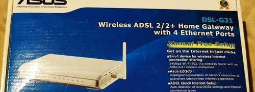 Wi-Fi роутер asus DSL-G31
