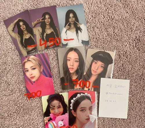 Blackpink карточки (itzy рюджин)