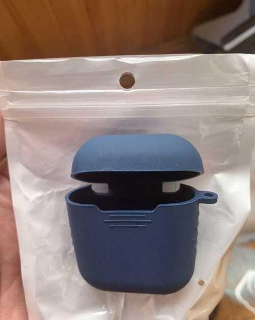 Чехол для AirPods темно синий