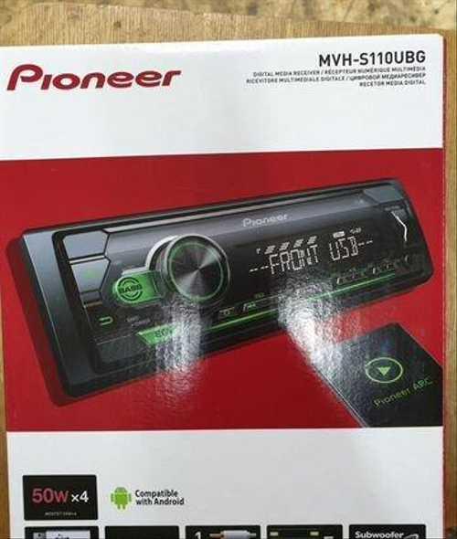 автомагнитола pioneer mvh s110ubg