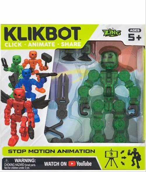 Игрушка Фигурка Stikbot Klikbot TST1600. Зеленый