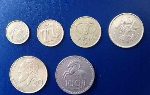 Монеты кипра (2 набора)