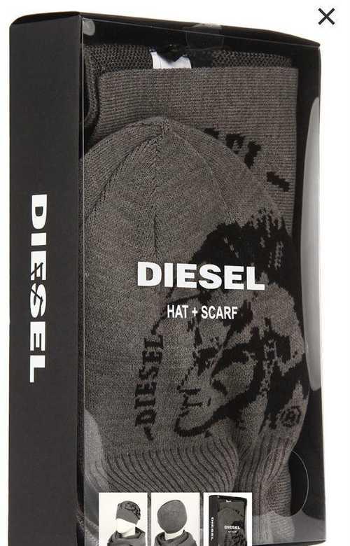 Новый набор шапка и шарф Diesel (Italy)