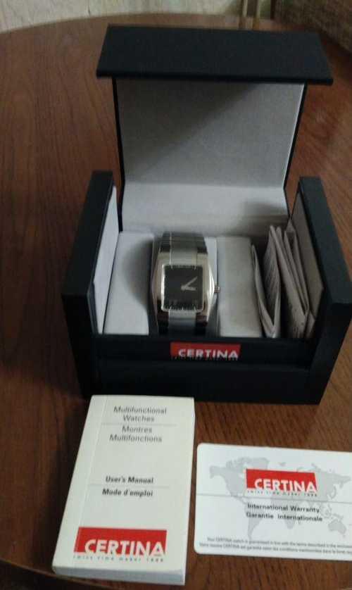 Мужские швейцарские часы certina