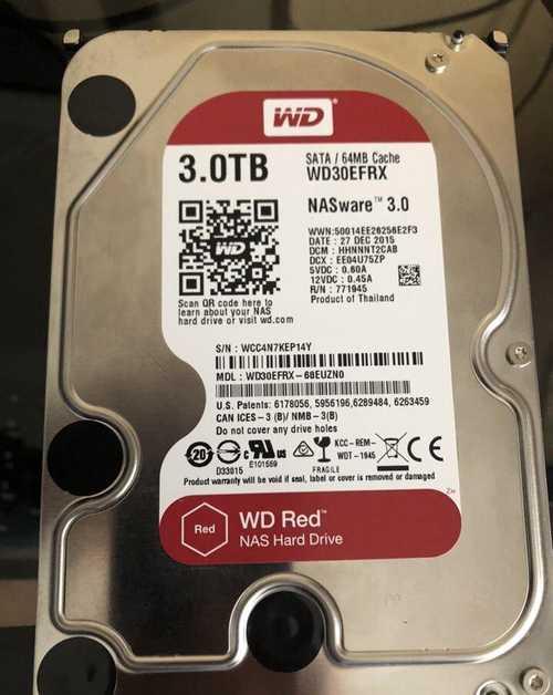 Жесткий диск WD Red WD30efrx Western Digital