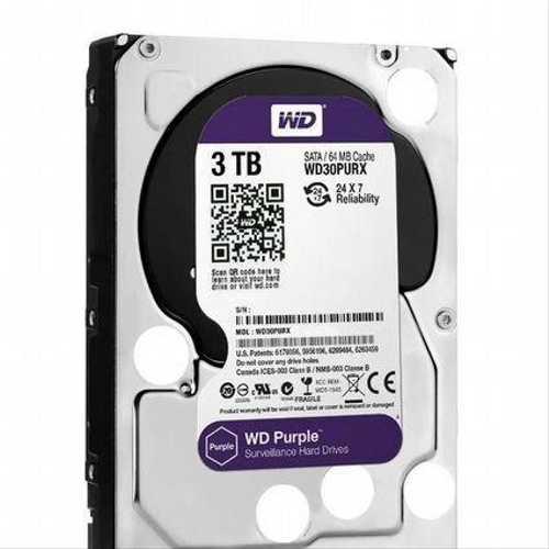 Жесткий диск WD Purple 1,2,3,4,6 TB