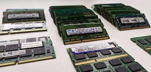 Оперативная память для ноутбука DDR3, DDR2, DDR1