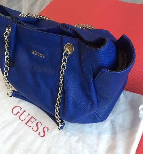 Сумка guess (синяя) новая