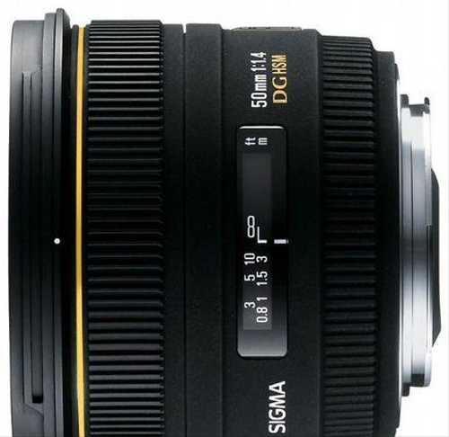 Sigma 50mm f/1.4 EX DG HSM AF для Canon