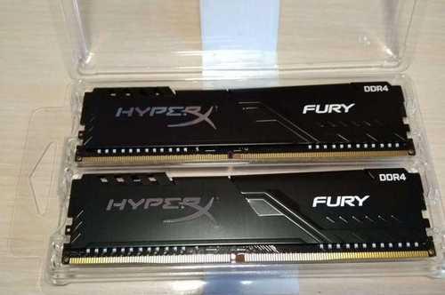 Оперативная память ddr4 hyperx fury 2x8 2666 kit