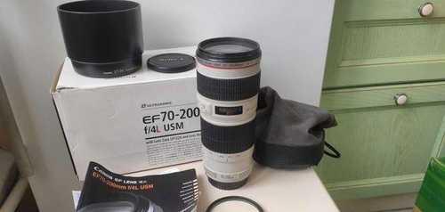 Canon 70-200mm f/4 L USM в коробке