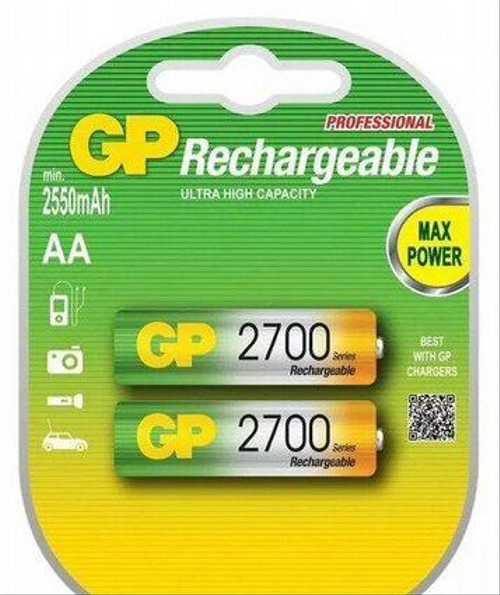 Аккумуляторы GP R6 (AA) Ni-MH 2700mAh бл/2