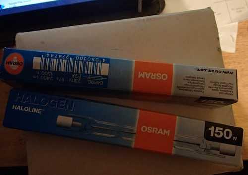 Галогенные лампы для прожектора osram R7s 150w