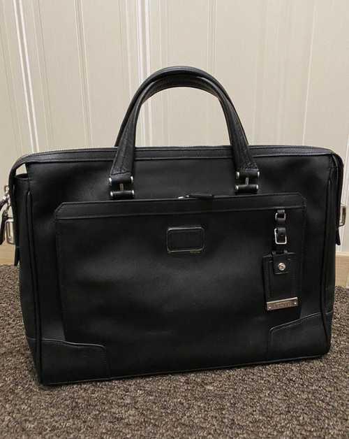 Сумка кожаная Tumi Astor Leather Regis Slim Zip To