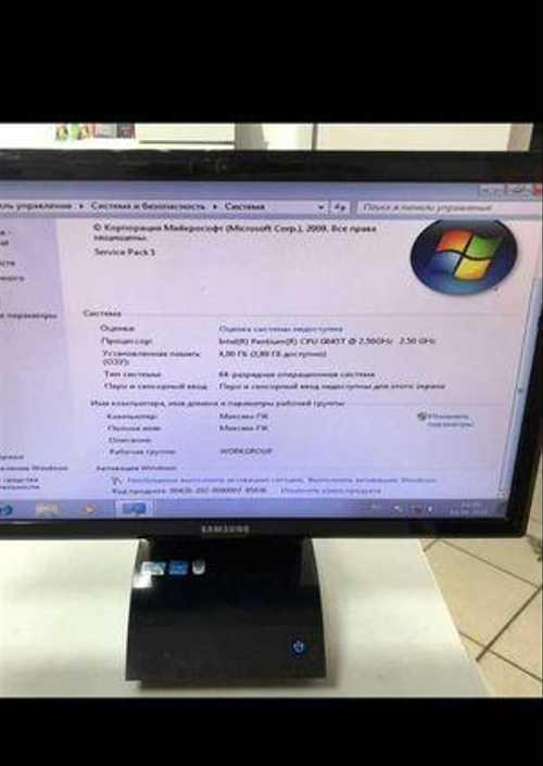 Моноблок samsung dp300a2a разборка