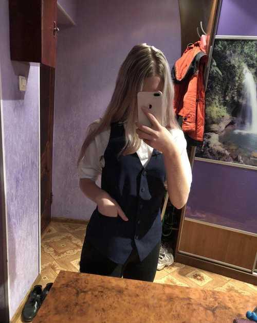 Жилетка в школу на девочку