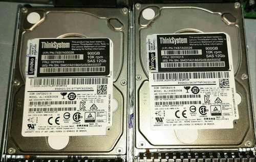 Жёсткие диски Lenovo 2.5" 900Gb SAS